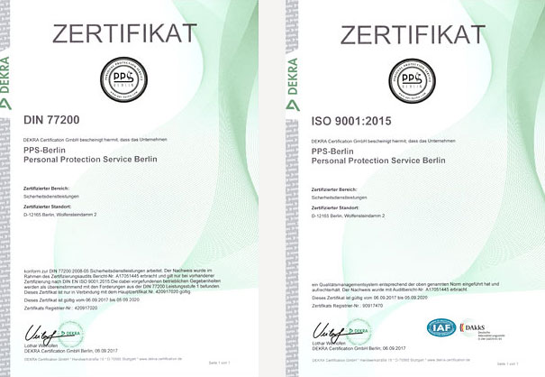 PPS | Personal Protection Service | Sicherheitsfirma/Security in Berlin ...